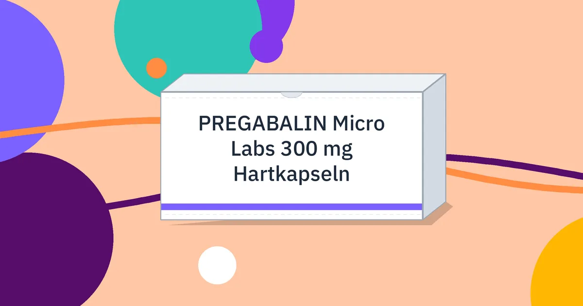 Symbolbild: Packung mit der Aufschrift PREGABALIN Micro Labs 300 mg Hartkapseln (PZN 18153661) – Verfügbarkeit und Bezug in Apotheken in Frankfurt am Main