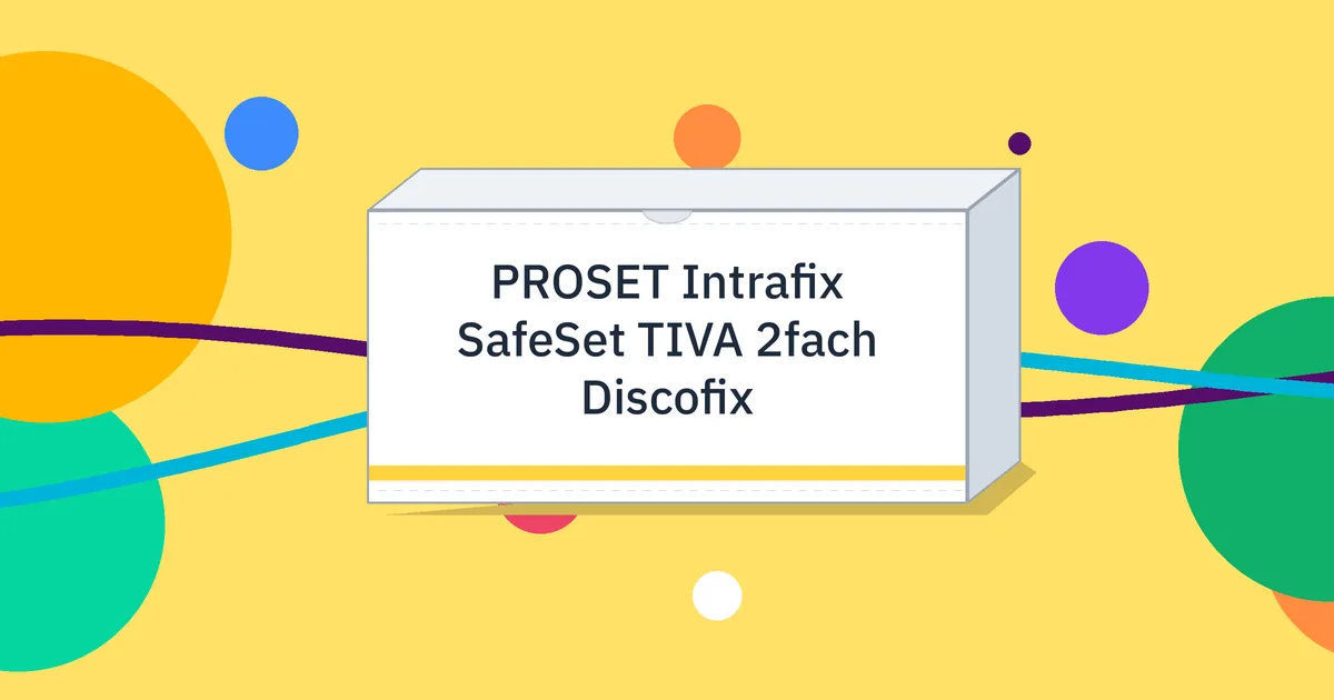 Symbolbild: Packung mit der Aufschrift PROSET Intrafix SafeSet TIVA 2fach Discofix (PZN 14360601) – Verfügbarkeit und Bezug in Apotheken in Frankfurt am Main