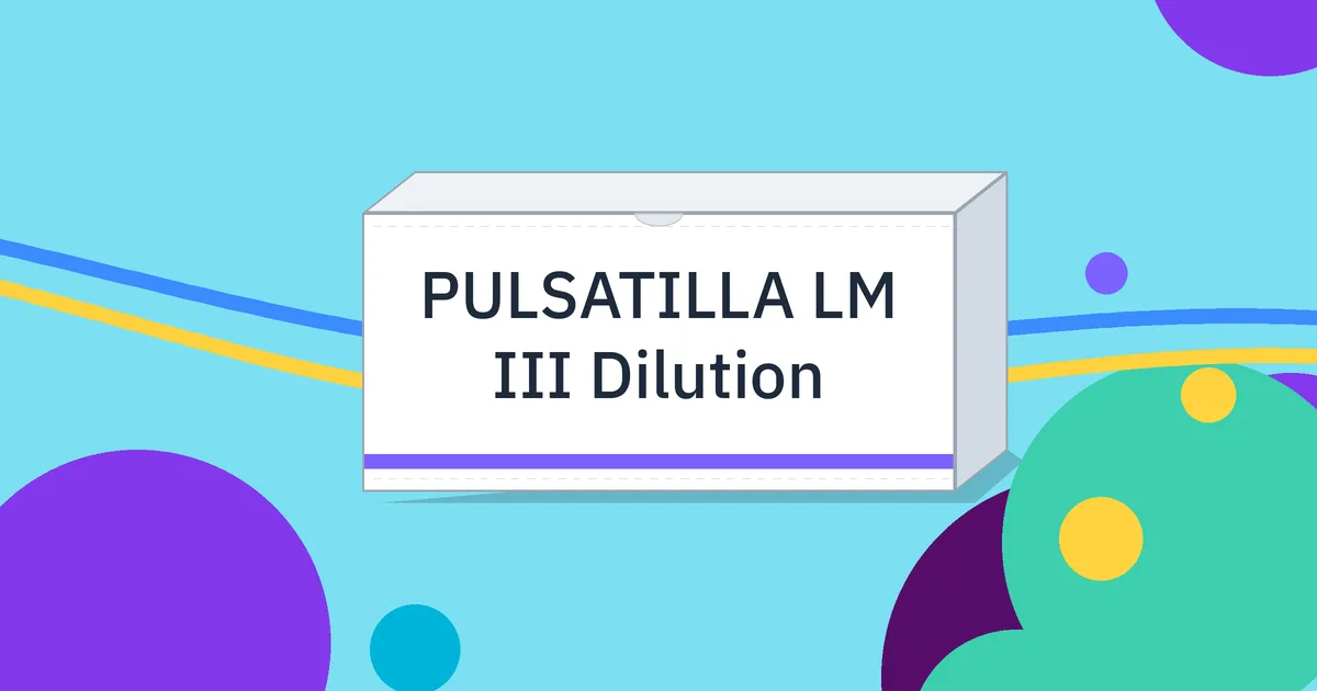 Symbolbild: Packung mit der Aufschrift PULSATILLA LM III Dilution (PZN 07172721) – Verfügbarkeit und Bezug in Apotheken in Frankfurt am Main