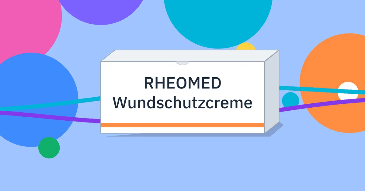 Symbolbild: Packung mit der Aufschrift RHEOMED Wundschutzcreme (PZN 01022854) – Verfügbarkeit und Bezug in Apotheken in Frankfurt am Main