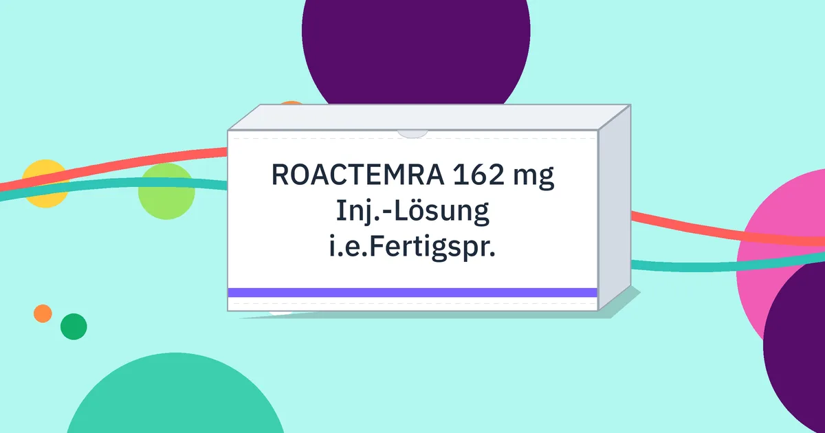 Symbolbild: Packung mit der Aufschrift ROACTEMRA 162 mg Inj.-Lösung i.e.Fertigspr. (PZN 11513085) – Verfügbarkeit und Bezug in Apotheken in Frankfurt am Main