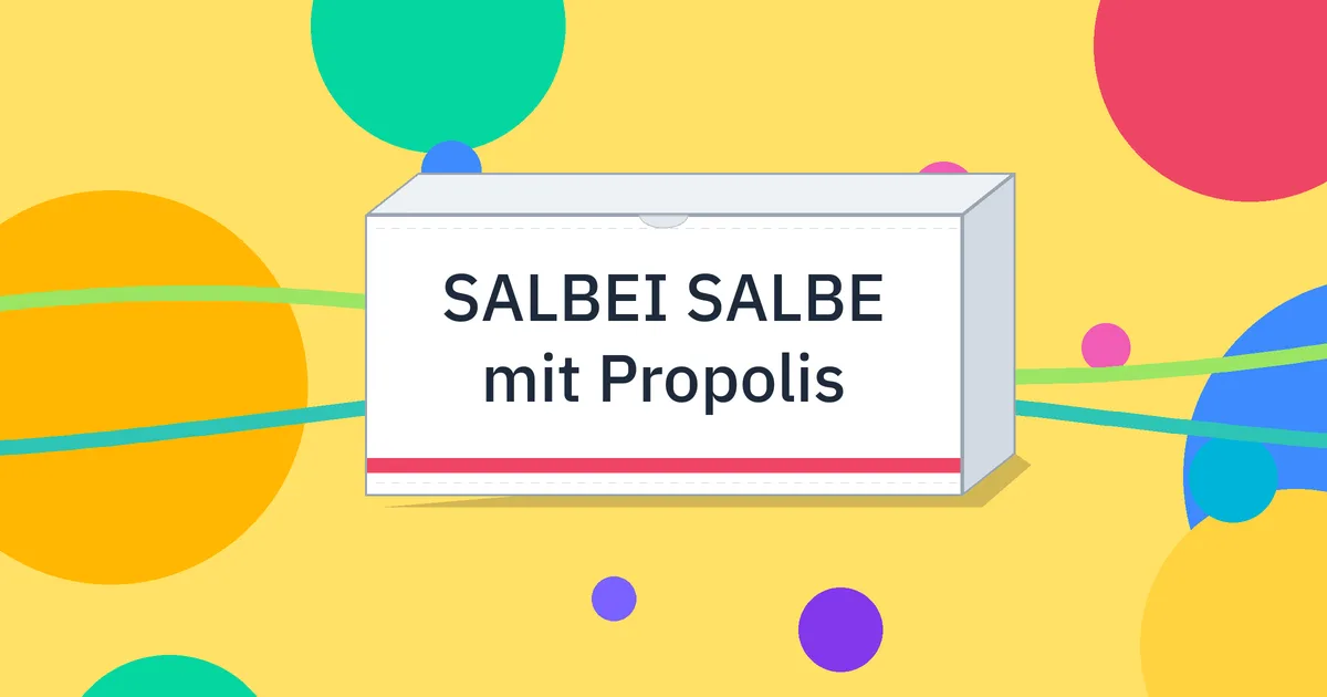 Symbolbild: Packung mit der Aufschrift SALBEI SALBE mit Propolis (PZN 02415395) – Verfügbarkeit und Bezug in Apotheken in Frankfurt am Main