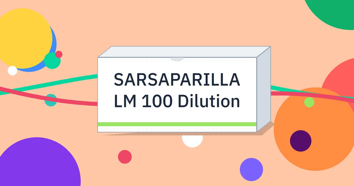 Symbolbild: Packung mit der Aufschrift SARSAPARILLA LM 100 Dilution (PZN 13183350) – Verfügbarkeit und Bezug in Apotheken in Frankfurt am Main