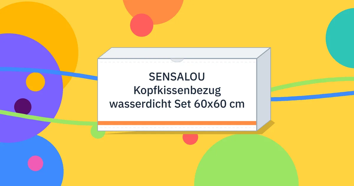 Symbolbild: Packung mit der Aufschrift SENSALOU Kopfkissenbezug wasserdicht Set 60x60 cm (PZN 18302492) – Verfügbarkeit und Bezug in Apotheken in Frankfurt am Main