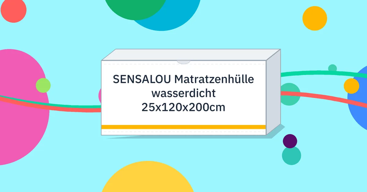 Symbolbild: Packung mit der Aufschrift SENSALOU Matratzenhülle wasserdicht 25x120x200cm (PZN 20738937) – Verfügbarkeit und Bezug in Apotheken in Frankfurt am Main