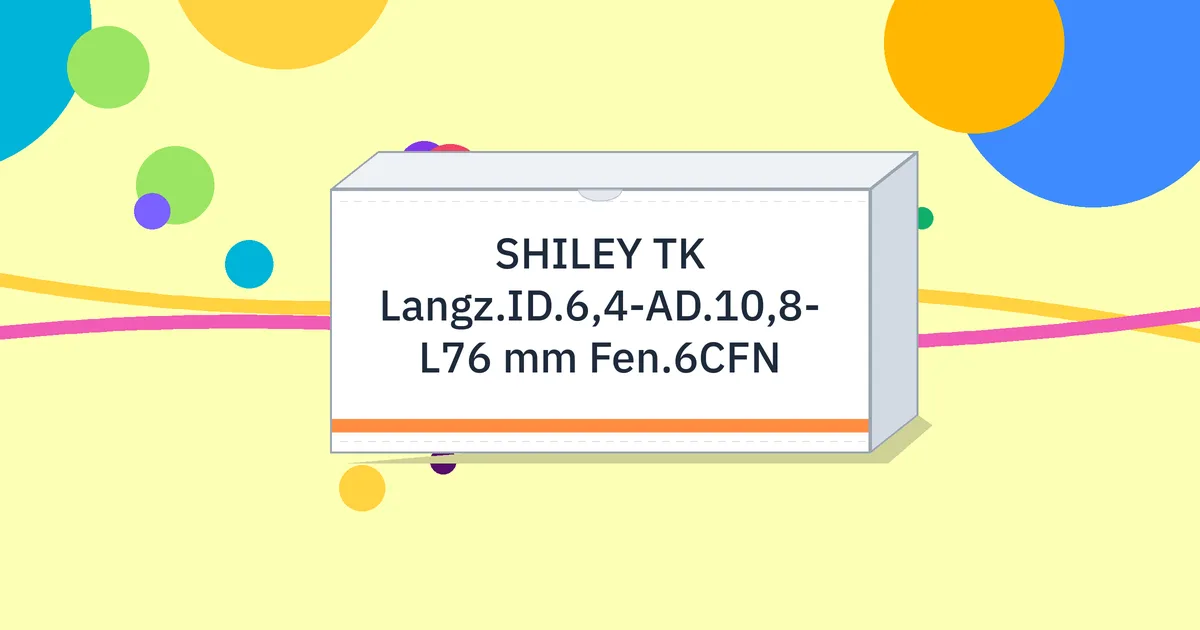 Symbolbild: Packung mit der Aufschrift SHILEY TK Langz.ID.6,4-AD.10,8-L76 mm Fen.6CFN (PZN 03380345) – Verfügbarkeit und Bezug in Apotheken in Frankfurt am Main