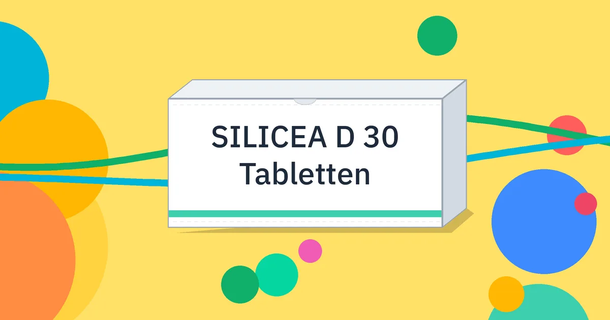 Symbolbild: Packung mit der Aufschrift SILICEA D 30 Tabletten (PZN 02106151) – Verfügbarkeit und Bezug in Apotheken in Frankfurt am Main