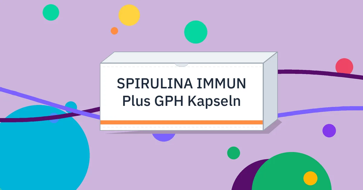 Symbolbild: Packung mit der Aufschrift SPIRULINA IMMUN Plus GPH Kapseln (PZN 20856973) – Verfügbarkeit und Bezug in Apotheken in Frankfurt am Main