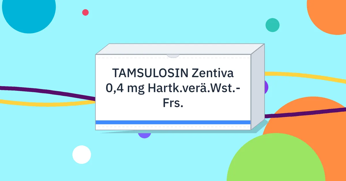 Symbolbild: Packung mit der Aufschrift TAMSULOSIN Zentiva 0,4 mg Hartk.verä.Wst.-Frs. (PZN 14169978) – Verfügbarkeit und Bezug in Apotheken in Frankfurt am Main