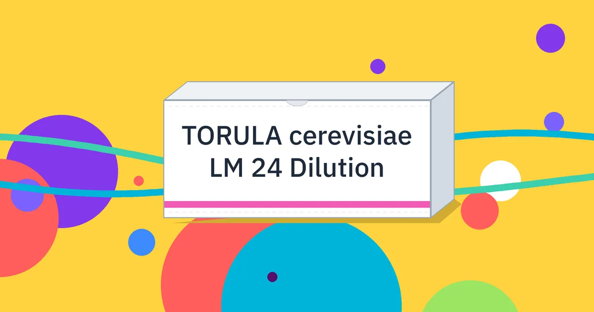 Symbolbild: Packung mit der Aufschrift TORULA cerevisiae LM 24 Dilution (PZN 13225887) – Verfügbarkeit und Bezug in Apotheken in Frankfurt am Main