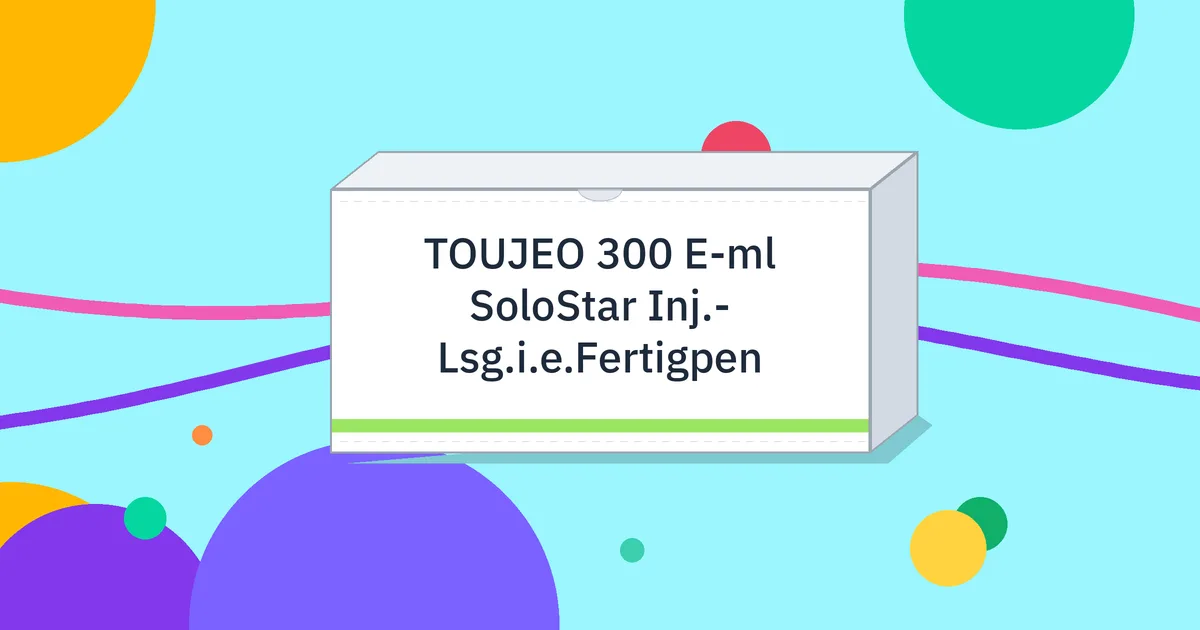 Symbolbild: Packung mit der Aufschrift TOUJEO 300 E-ml SoloStar Inj.-Lsg.i.e.Fertigpen (PZN 12673106) – Verfügbarkeit und Bezug in Apotheken in Frankfurt am Main