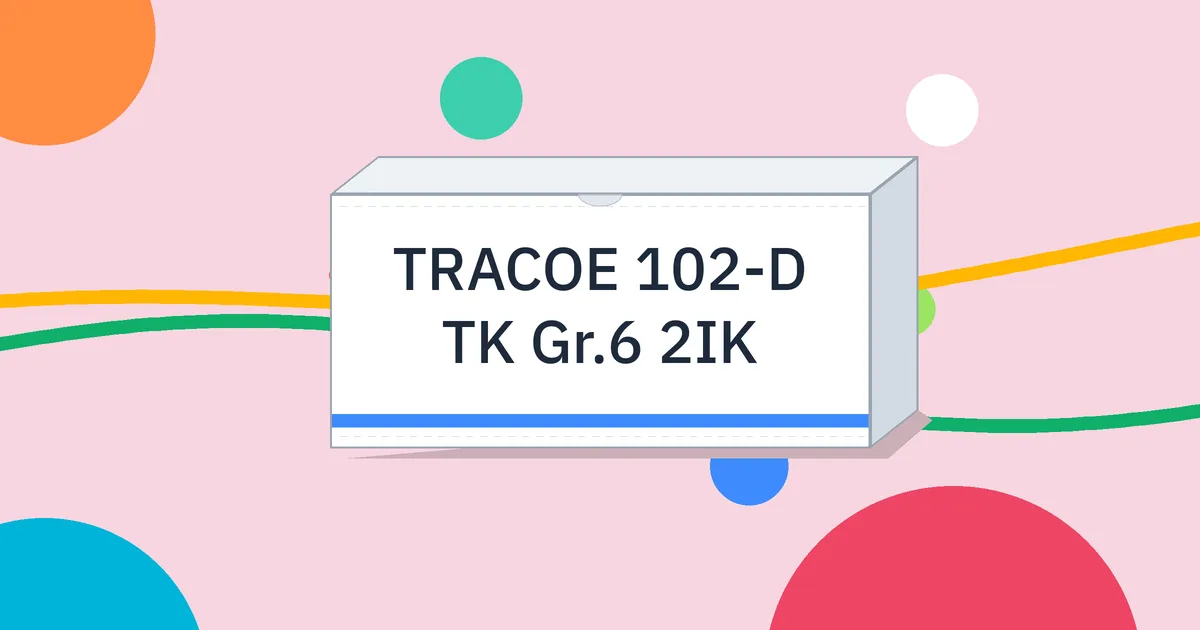 Symbolbild: Packung mit der Aufschrift TRACOE 102-D TK Gr.6 2IK (PZN 00910601) – Verfügbarkeit und Bezug in Apotheken in Frankfurt am Main