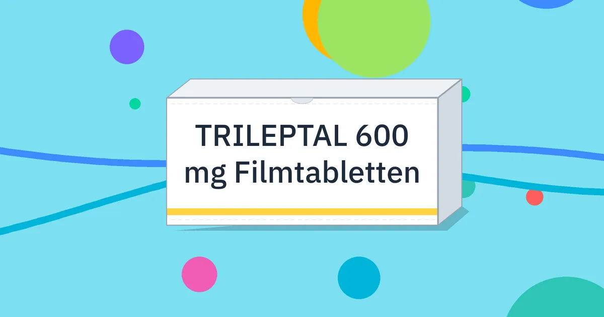 Symbolbild: Packung mit der Aufschrift TRILEPTAL 600 mg Filmtabletten (PZN 13825038) – Verfügbarkeit und Bezug in Apotheken in Frankfurt am Main