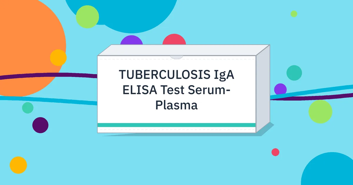 Symbolbild: Packung mit der Aufschrift TUBERCULOSIS IgA ELISA Test Serum-Plasma (PZN 17613037) – Verfügbarkeit und Bezug in Apotheken in Frankfurt am Main