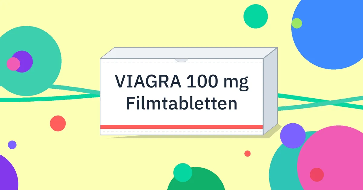 Symbolbild: Packung mit der Aufschrift VIAGRA 100 mg Filmtabletten (PZN 01930020) – Verfügbarkeit und Bezug in Apotheken in Frankfurt am Main