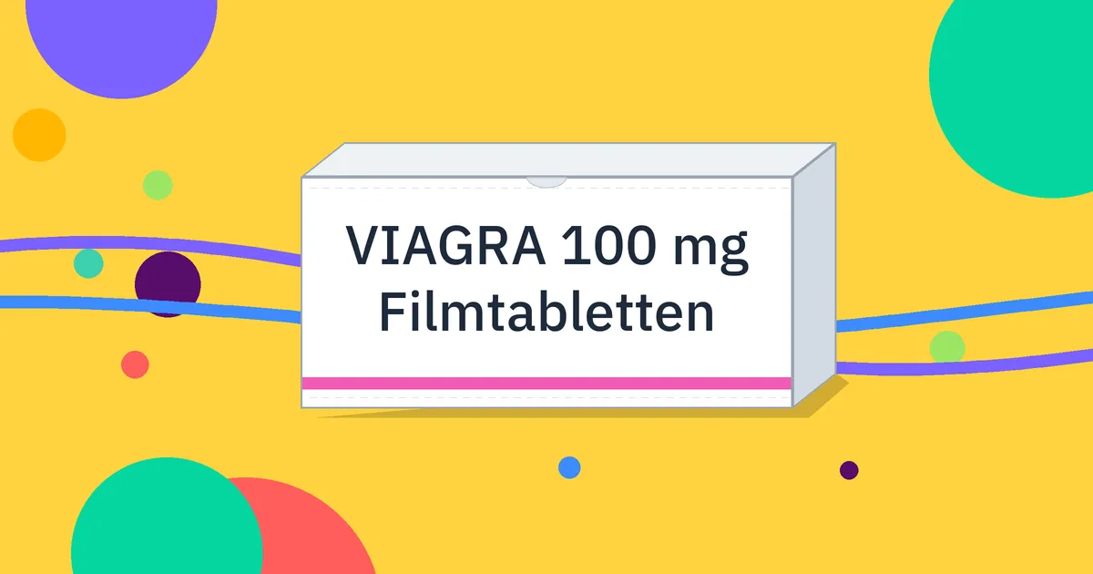 Symbolbild: Packung mit der Aufschrift VIAGRA 100 mg Filmtabletten (PZN 17637196) – Verfügbarkeit und Bezug in Apotheken in Frankfurt am Main