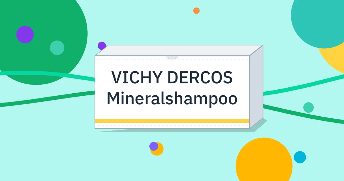 Symbolbild: Packung mit der Aufschrift VICHY DERCOS Mineralshampoo (PZN 08801811) – Verfügbarkeit und Bezug in Apotheken in Frankfurt am Main