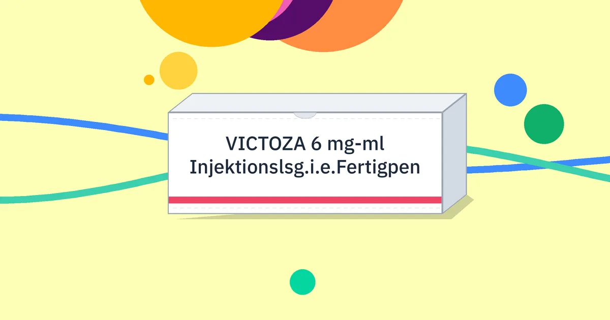 Symbolbild: Packung mit der Aufschrift VICTOZA 6 mg-ml Injektionslsg.i.e.Fertigpen (PZN 19846320) – Verfügbarkeit und Bezug in Apotheken in Frankfurt am Main