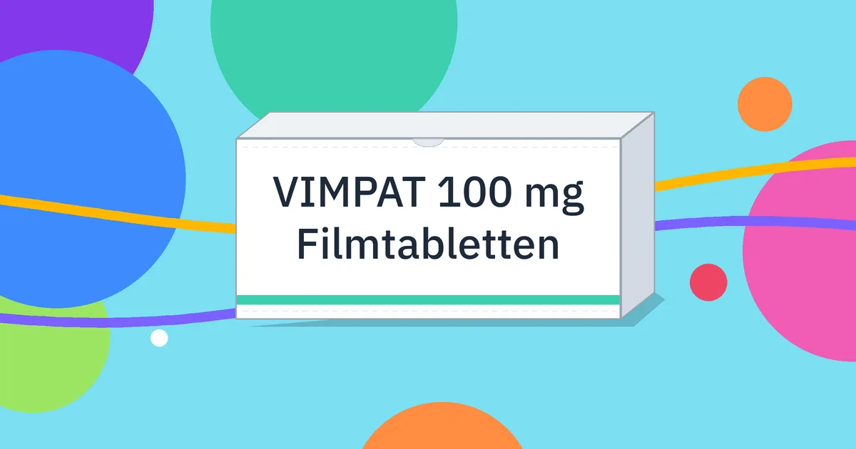Symbolbild: Packung mit der Aufschrift VIMPAT 100 mg Filmtabletten (PZN 17417046) – Verfügbarkeit und Bezug in Apotheken in Frankfurt am Main