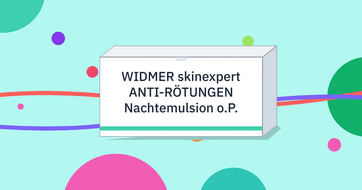 Symbolbild: Packung mit der Aufschrift WIDMER skinexpert ANTI-RÖTUNGEN Nachtemulsion o.P. (PZN 19146918) – Verfügbarkeit und Bezug in Apotheken in Frankfurt am Main