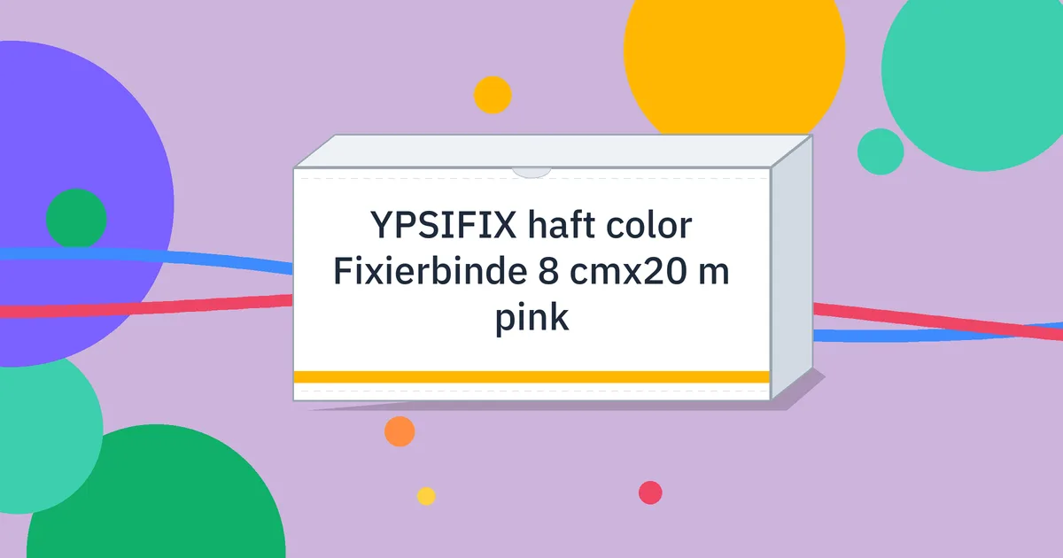 Symbolbild: Packung mit der Aufschrift YPSIFIX haft color Fixierbinde 8 cmx20 m pink (PZN 16617079) – Verfügbarkeit und Bezug in Apotheken in Frankfurt am Main