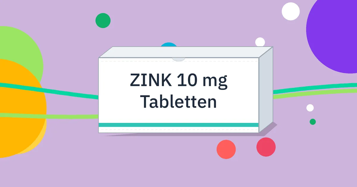 Symbolbild: Packung mit der Aufschrift ZINK 10 mg Tabletten (PZN 19752895) – Verfügbarkeit und Bezug in Apotheken in Frankfurt am Main