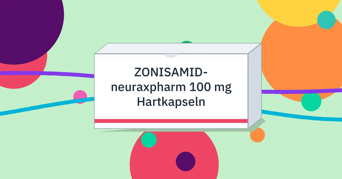 Symbolbild: Packung mit der Aufschrift ZONISAMID-neuraxpharm 100 mg Hartkapseln (PZN 11351211) – Verfügbarkeit und Bezug in Apotheken in Frankfurt am Main
