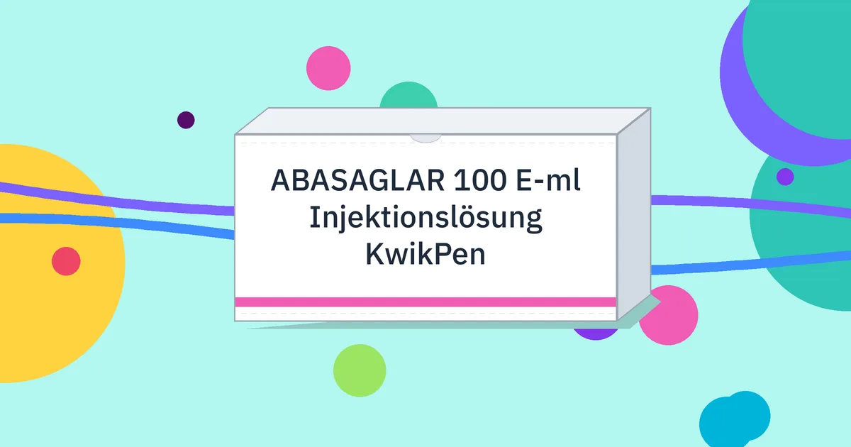 Symbolbild: Packung mit der Aufschrift ABASAGLAR 100 E-ml Injektionslösung KwikPen (PZN 19880535) – Verfügbarkeit und Bezug in Apotheken in Frankfurt am Main