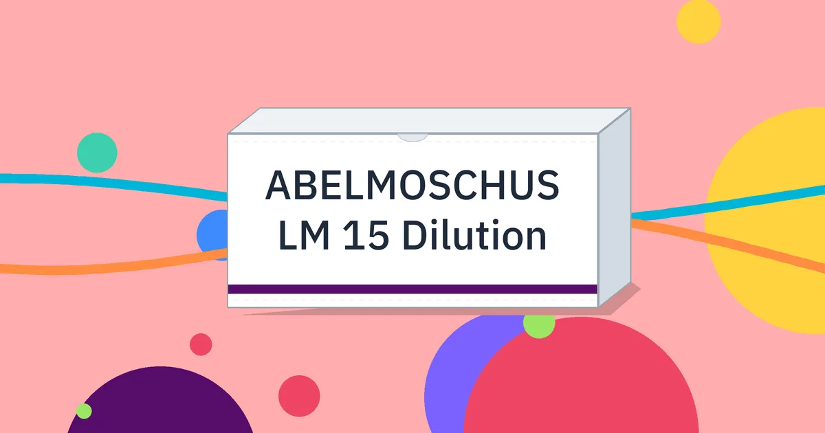 Symbolbild: Packung mit der Aufschrift ABELMOSCHUS LM 15 Dilution (PZN 12750232) – Verfügbarkeit und Bezug in Apotheken in Frankfurt am Main
