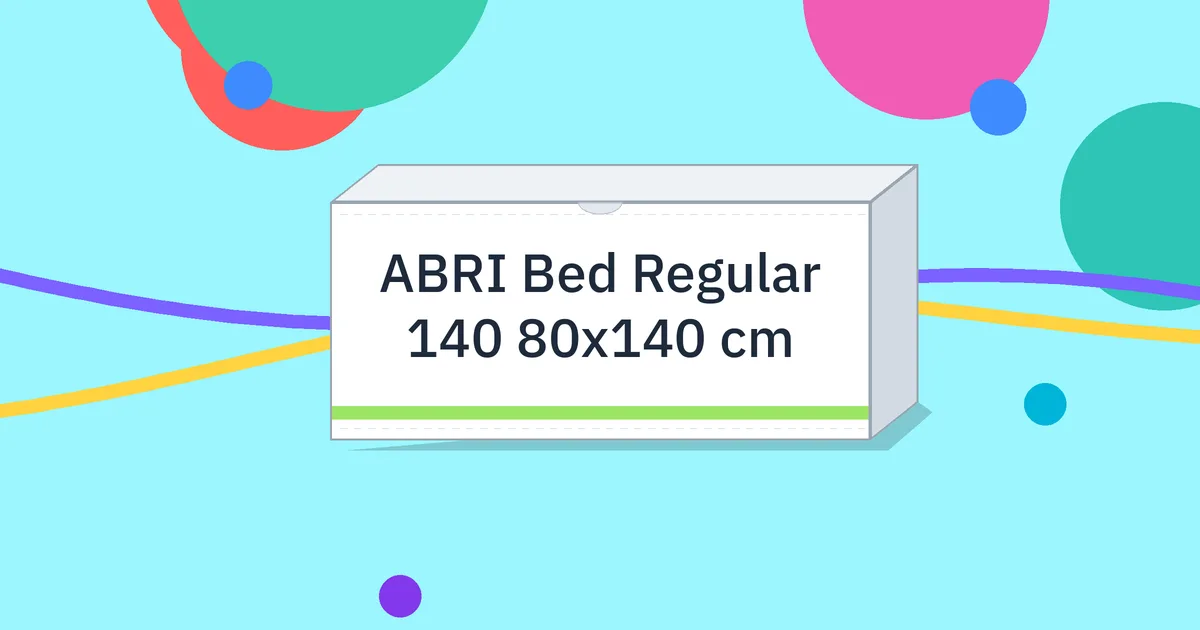 Symbolbild: Packung mit der Aufschrift ABRI Bed Regular 140 80x140 cm (PZN 06957035) – Verfügbarkeit und Bezug in Apotheken in Frankfurt am Main