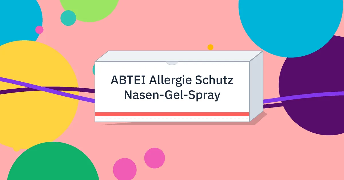 Symbolbild: Packung mit der Aufschrift ABTEI Allergie Schutz Nasen-Gel-Spray (PZN 11483585) – Verfügbarkeit und Bezug in Apotheken in Frankfurt am Main