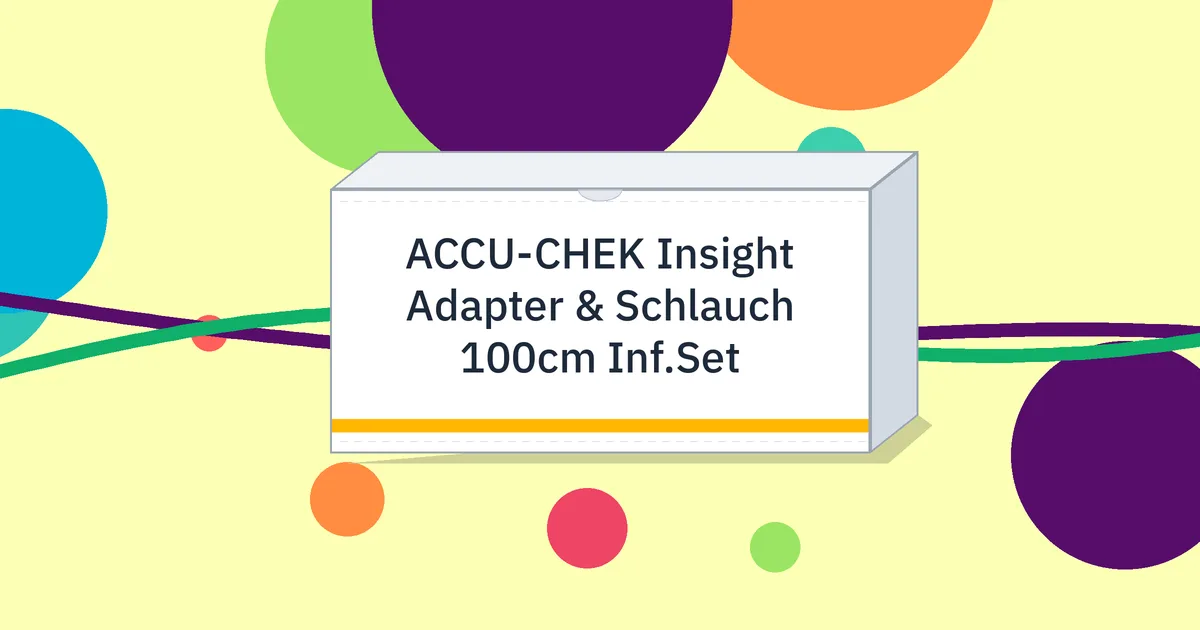 Symbolbild: Packung mit der Aufschrift ACCU-CHEK Insight Adapter & Schlauch 100cm Inf.Set (PZN 16787404) – Verfügbarkeit und Bezug in Apotheken in Frankfurt am Main