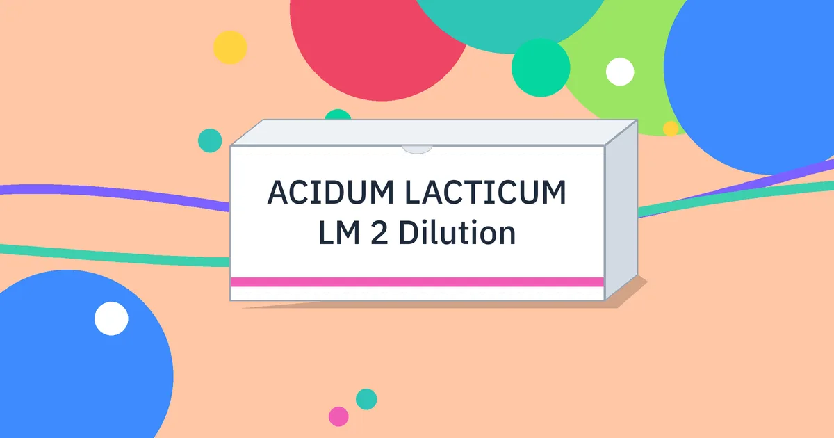 Symbolbild: Packung mit der Aufschrift ACIDUM LACTICUM LM 2 Dilution (PZN 13278978) – Verfügbarkeit und Bezug in Apotheken in Frankfurt am Main