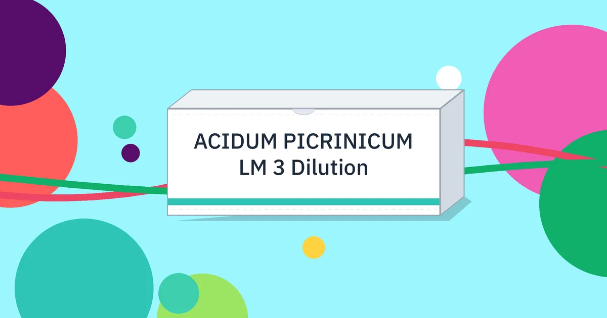 Symbolbild: Packung mit der Aufschrift ACIDUM PICRINICUM LM 3 Dilution (PZN 12753503) – Verfügbarkeit und Bezug in Apotheken in Frankfurt am Main