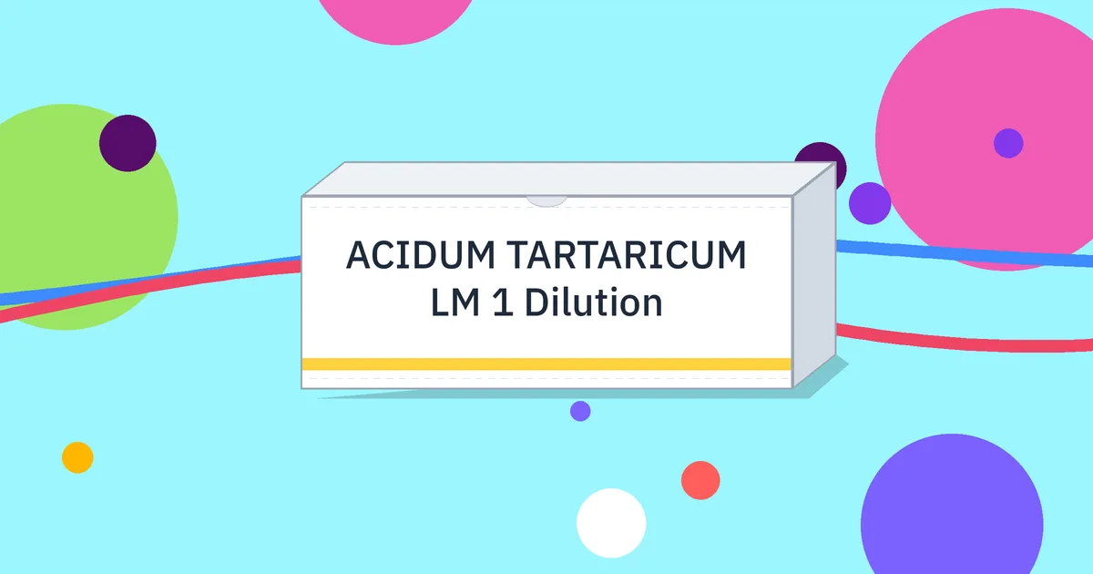 Symbolbild: Packung mit der Aufschrift ACIDUM TARTARICUM LM 1 Dilution (PZN 13286363) – Verfügbarkeit und Bezug in Apotheken in Frankfurt am Main