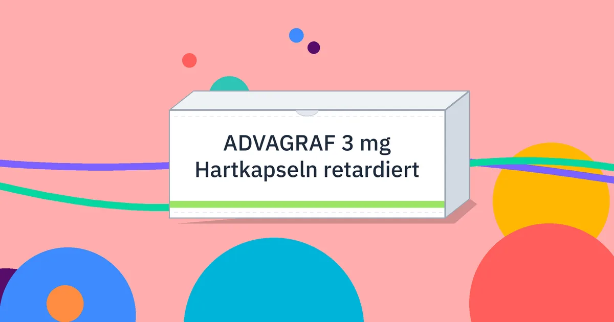 Symbolbild: Packung mit der Aufschrift ADVAGRAF 3 mg Hartkapseln retardiert (PZN 11006371) – Verfügbarkeit und Bezug in Apotheken in Frankfurt am Main
