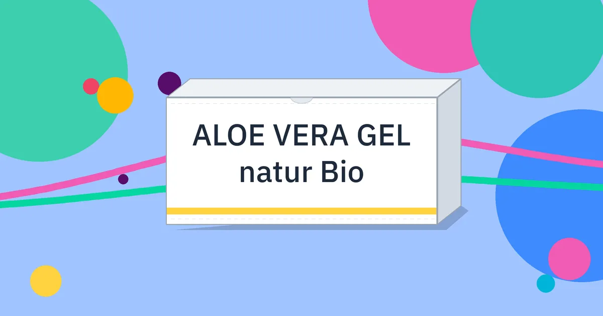Symbolbild: Packung mit der Aufschrift ALOE VERA GEL natur Bio (PZN 16753859) – Verfügbarkeit und Bezug in Apotheken in Frankfurt am Main