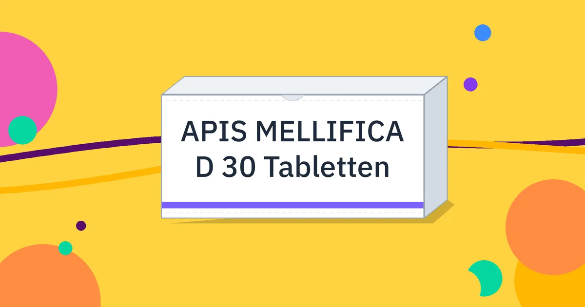 Symbolbild: Packung mit der Aufschrift APIS MELLIFICA D 30 Tabletten (PZN 02109830) – Verfügbarkeit und Bezug in Apotheken in Frankfurt am Main