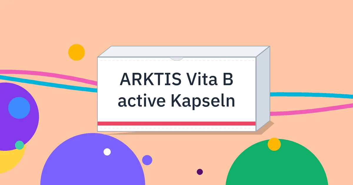 Symbolbild: Packung mit der Aufschrift ARKTIS Vita B active Kapseln (PZN 18154904) – Verfügbarkeit und Bezug in Apotheken in Frankfurt am Main