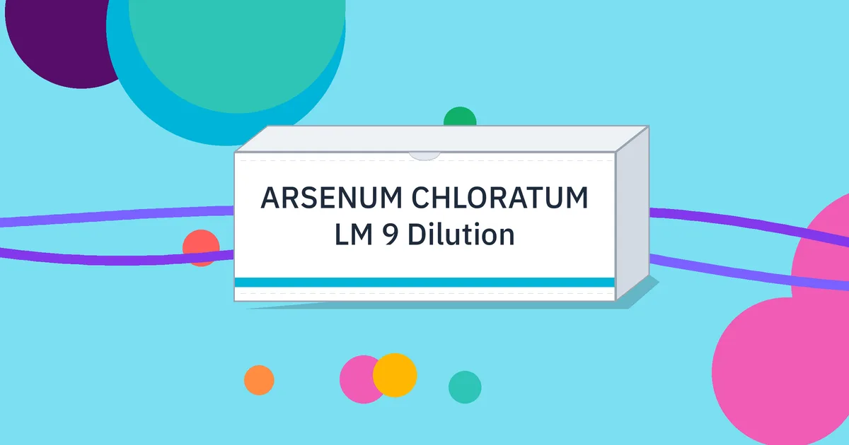 Symbolbild: Packung mit der Aufschrift ARSENUM CHLORATUM LM 9 Dilution (PZN 12771725) – Verfügbarkeit und Bezug in Apotheken in Frankfurt am Main