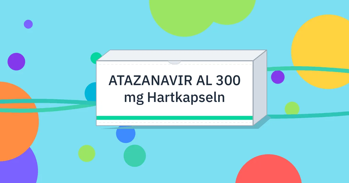 Symbolbild: Packung mit der Aufschrift ATAZANAVIR AL 300 mg Hartkapseln (PZN 15227436) – Verfügbarkeit und Bezug in Apotheken in Frankfurt am Main