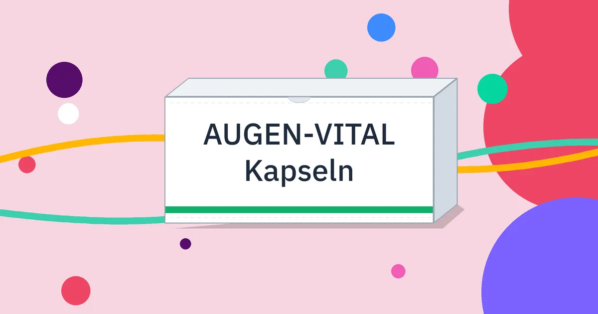 Symbolbild: Packung mit der Aufschrift AUGEN-VITAL Kapseln (PZN 17828973) – Verfügbarkeit und Bezug in Apotheken in Frankfurt am Main