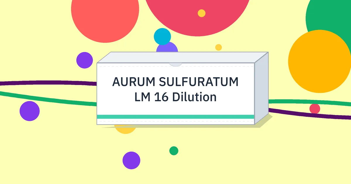 Symbolbild: Packung mit der Aufschrift AURUM SULFURATUM LM 16 Dilution (PZN 12786365) – Verfügbarkeit und Bezug in Apotheken in Frankfurt am Main