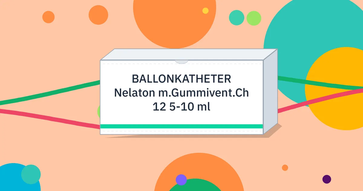 Symbolbild: Packung mit der Aufschrift BALLONKATHETER Nelaton m.Gummivent.Ch 12 5-10 ml (PZN 04041450) – Verfügbarkeit und Bezug in Apotheken in Frankfurt am Main
