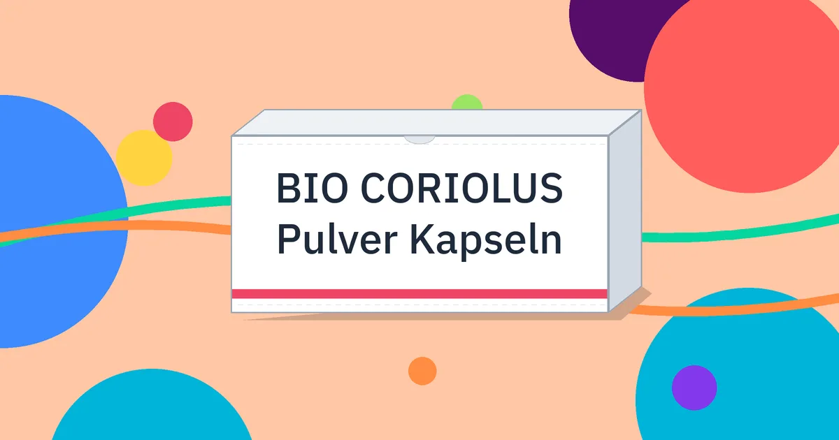 Symbolbild: Packung mit der Aufschrift BIO CORIOLUS Pulver Kapseln (PZN 17628487) – Verfügbarkeit und Bezug in Apotheken in Frankfurt am Main
