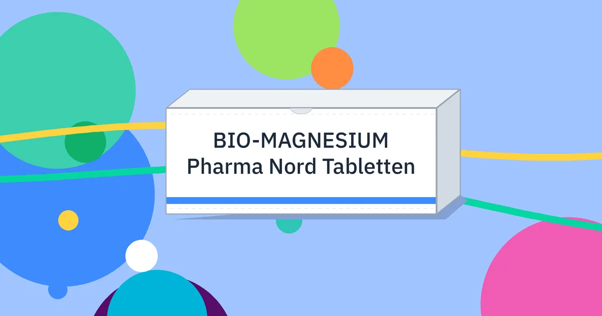 Symbolbild: Packung mit der Aufschrift BIO-MAGNESIUM Pharma Nord Tabletten (PZN 10300068) – Verfügbarkeit und Bezug in Apotheken in Frankfurt am Main