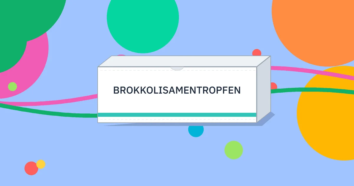 Symbolbild: Packung mit der Aufschrift BROKKOLISAMENTROPFEN (PZN 12495716) – Verfügbarkeit und Bezug in Apotheken in Frankfurt am Main