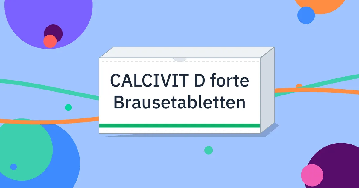 Symbolbild: Packung mit der Aufschrift CALCIVIT D forte Brausetabletten (PZN 01416501) – Verfügbarkeit und Bezug in Apotheken in Frankfurt am Main
