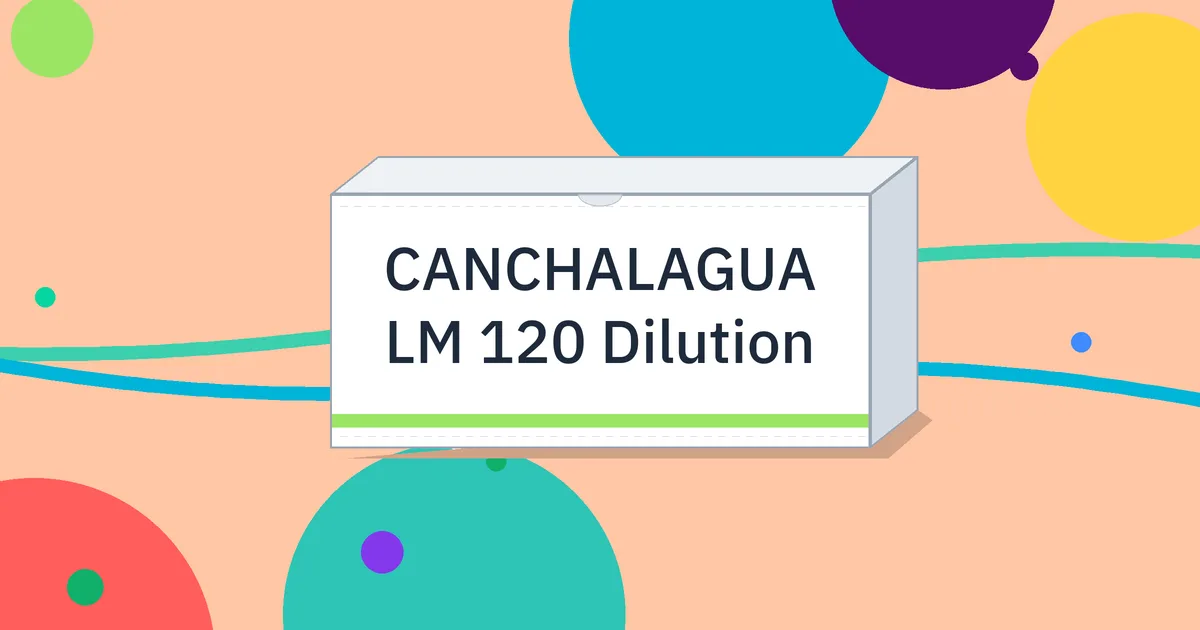 Symbolbild: Packung mit der Aufschrift CANCHALAGUA LM 120 Dilution (PZN 13412833) – Verfügbarkeit und Bezug in Apotheken in Frankfurt am Main