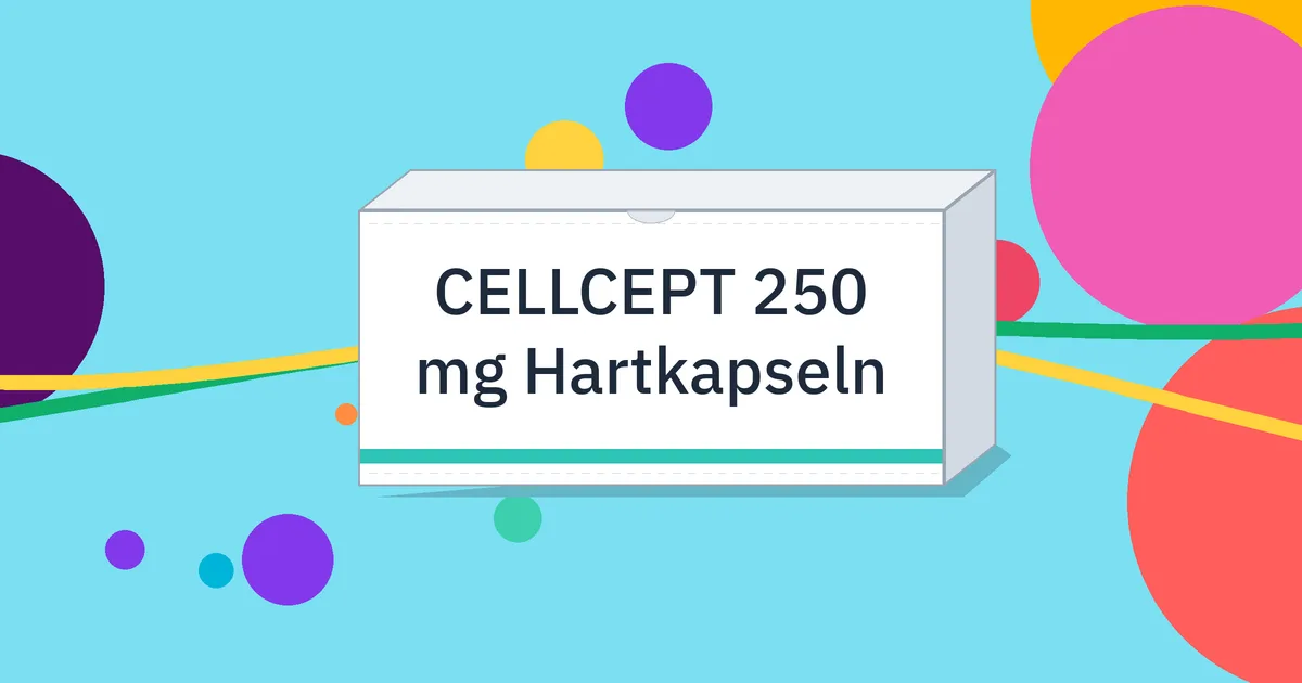 Symbolbild: Packung mit der Aufschrift CELLCEPT 250 mg Hartkapseln (PZN 14178322) – Verfügbarkeit und Bezug in Apotheken in Frankfurt am Main